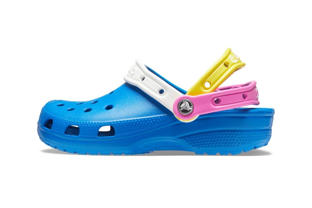 Crocs Celebrates “Croc Day” With Triple Strapped Multicolor Clogs ...
